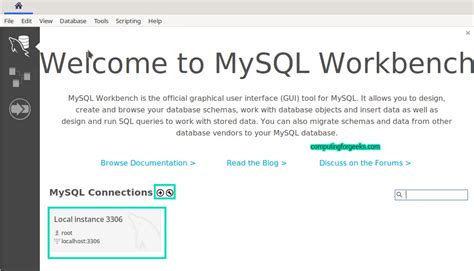 Install And Use Mysql Workbench On Fedora 42 41 40 ComputingForGeeks