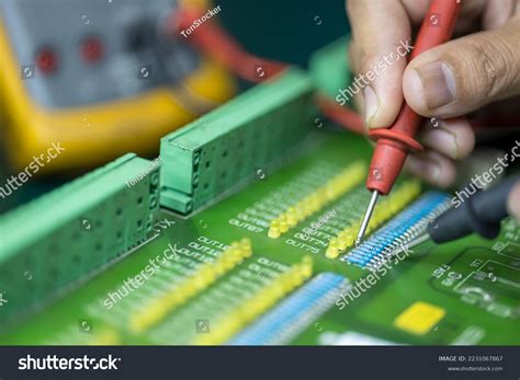Professional Hand Measuring Resistor On Electronic Stock Photo 2231067867 Shutterstock