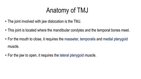 Temporomandibular Joint Dislocation Pptx