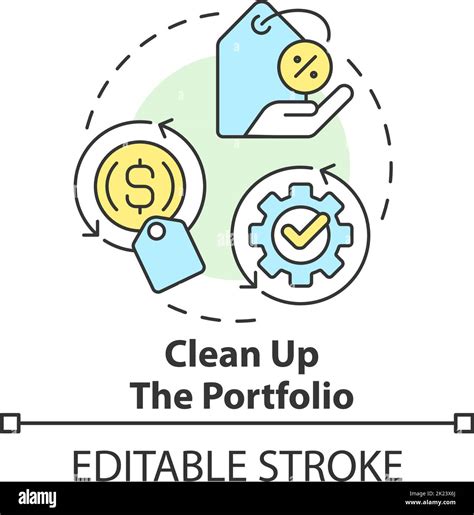 Clean Up Portfolio Concept Icon Stock Vector Image And Art Alamy