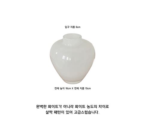 [epok 에포크] 화이트 백자 글라스 꽃병 클레어 화병 3월 18일 출고 예정 감도 깊은 취향 셀렉트샵 29cm