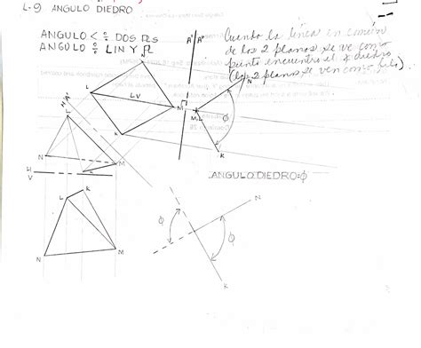 L Á Ngulo Diedro Geometria Descriptiva Studocu