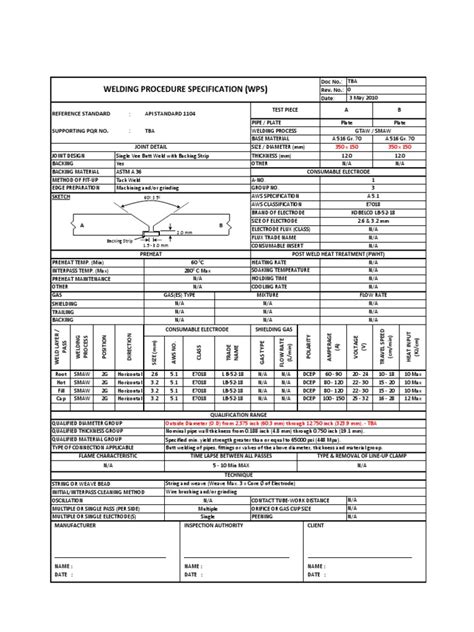 149854034 Wps Api1104 A516 Gr 70 Xls Pdf