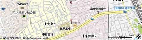 東京都北区上十条5丁目27 1の地図 住所一覧検索｜地図マピオン