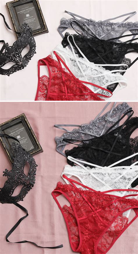 크로스 폴드 레이스 삼각팬티