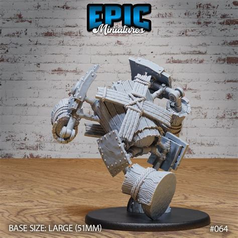 3d Printable Wooden Construct Golem Set Giant Construct Beast Humanoid Earth Spirit 3d Printable Wooden Construct Golem Set Giant Construct Beast Humanoid Earth Spirit