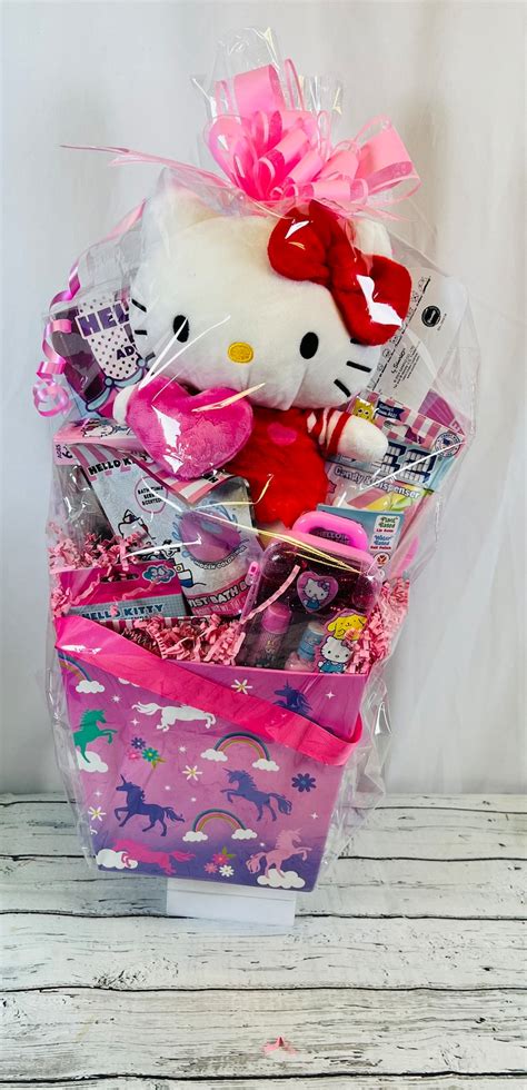 14 Piece Prefilled Hello Kitty Themed Easter Basket Girls Easter Basket