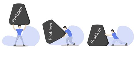 Flat Design Stages A Person In Solving Problems This Design Is