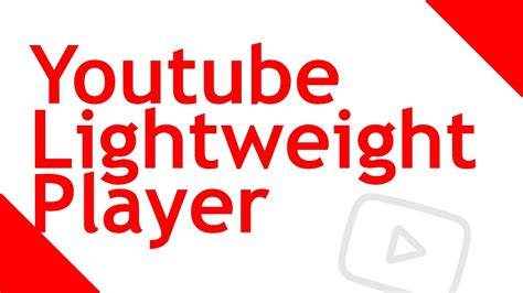 Javascript Example Youtube Lightweight Player Youtube