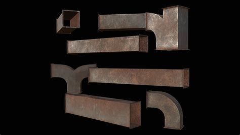 Ventilation Modular Pbr 02 3d Model By Ertan Zorlu