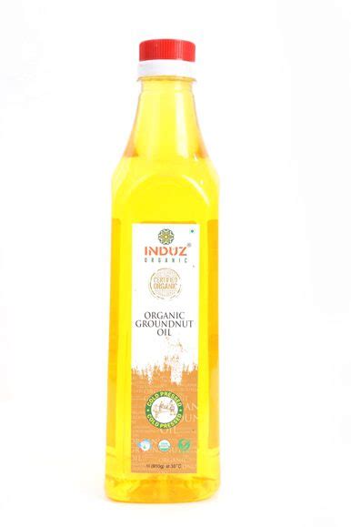 Induz Organic Groundy Groundnut Oil 1 Ltr Induzorganic