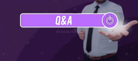 Sign Displaying Q A Business Approach Defined As Questions Being Asked