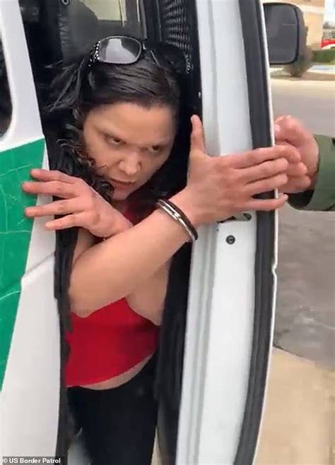Video Shows Woman Arrested For Human Smuggling Lunging Toward Border