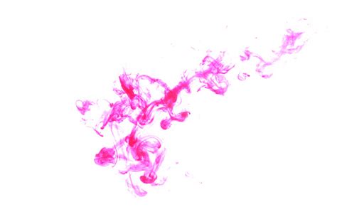 레드 핑크 컬러 염료는 흰색 배경 추상 연기 패턴 컬러 액체 염료 스플래시 페인트에 물에 녹습니다 0명에 대한 스톡 사진 및
