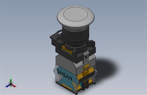 蘑菇钮[qg115 B1 10mt╱r] Solidworks 2018 模型图纸下载 懒石网