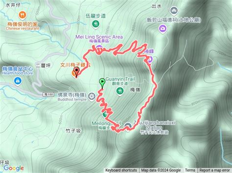 梅龍步道上竹子尖山梅峰古道下o型 健行筆記