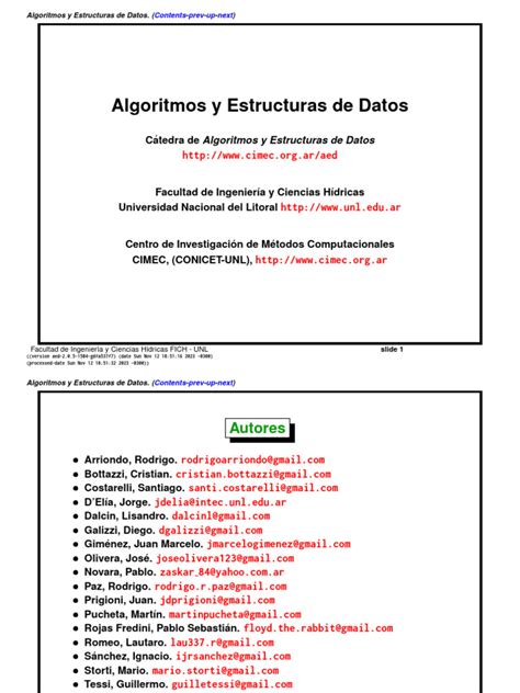Algoritmos Y Estructura De Datos Slides Pdf Algoritmos Vértice Teoría De Grafos