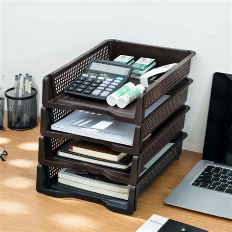 Japanese Imported Office Desktop Storage Box A4 Paper File Rack Multi Layer Storage Rack File