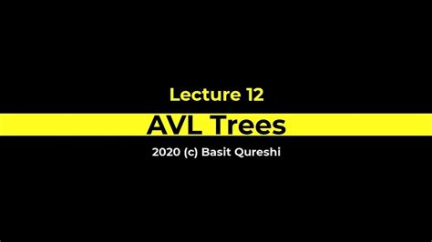 Cs210 Lecture 12 Avl Trees Contd Youtube