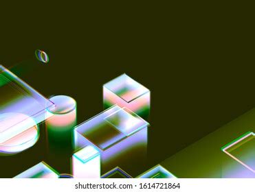 D Visualization Data Glitch Technology Background Stock Illustration