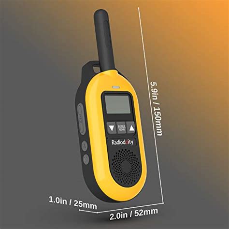 Radioddity PR T2 Walkie Talkie PMR446 Lange Afstand 16 Kanalen