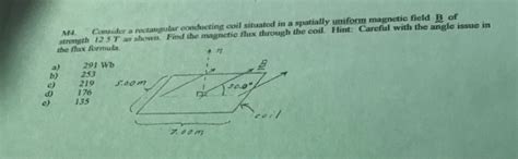 Solved Consider A Rectangular Conducting Coil Situated In A