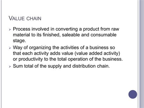Chapter Value Chain PPTX