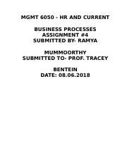 MGMT 6050 ASSIGNMENT 4 NEW Docx MGMT 6050 HR AND CURRENT BUSINESS