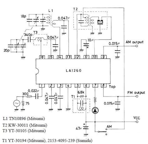 Fm If Mw Radio Receiver Circuit Using La1260 Ic Under Repository