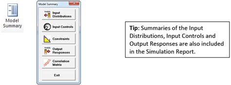 Sigmaxl Discoversim Overview Of Discoversim™ Menu And Dialogs