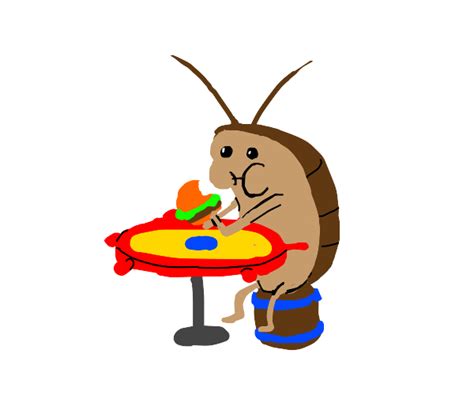 Cockroach Writing To Football Drawception