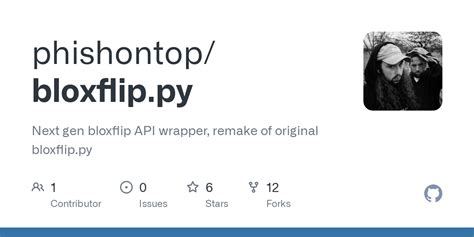 GitHub Phishontop Bloxflip Py Next Gen Bloxflip API Wrapper Remake