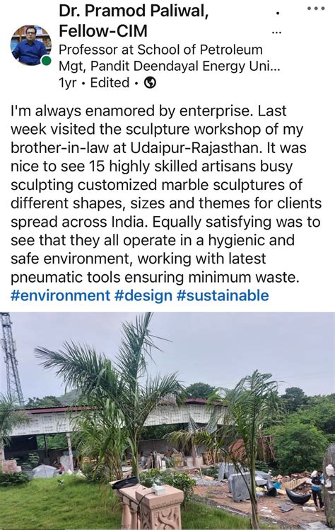 Dr Pramod Paliwal Fellow Cim En Linkedin About A Year Back I Had