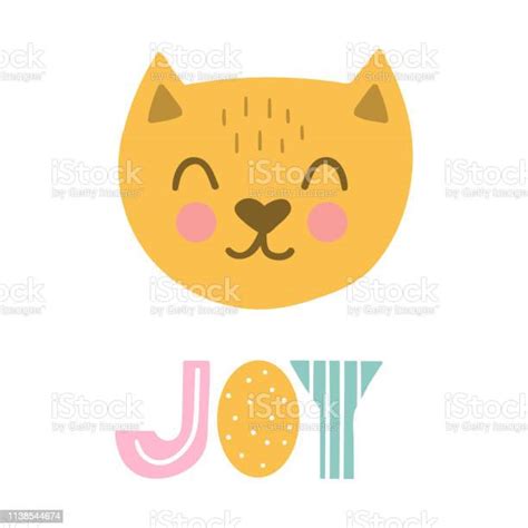고양이 스칸디나비아 북유럽 스타일 간단한 손으로 그린 벡터 일러스트 레이 션 디자인입니다 0명에 대한 스톡 벡터 아트 및 기타