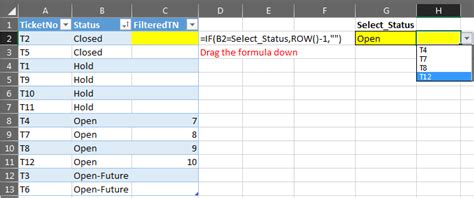 Formula For Dependent Drop Down List From Table Data In Excel Stack Overflow