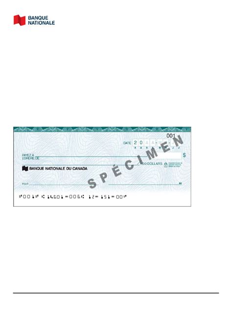 Spécimen De Chèque Bnc Pdf