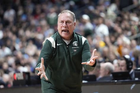 March Madness Michigan States Tom Izzo Takes Frustrations Out On