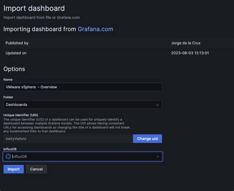 Monitoring Vmware With Influxdb And Grafana