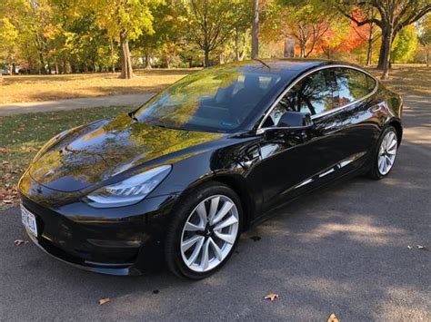 2019 Tesla Model 3 Full Self Driving Black On Black Only 11k For