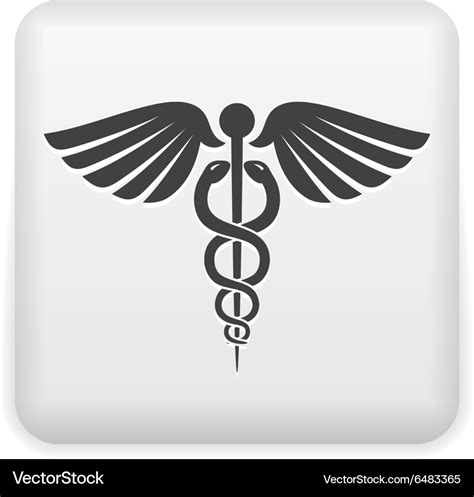 Caduceus Medical Symbol Vector