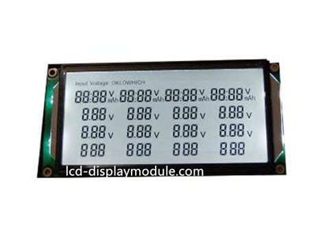 Three Lines Series TN LCD Panel Screen Digits Monochrome Segment White LED