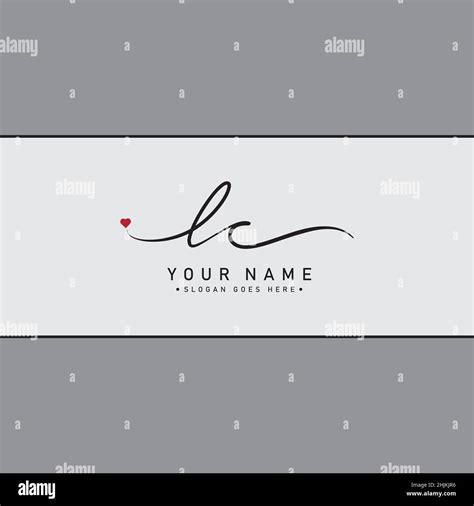 Initial Letter Lc Logo Handwritten Signature Style Logo Minimal Vector Logo For Initials In