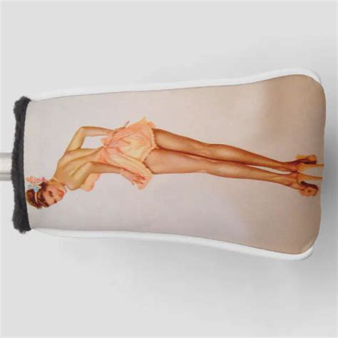 Vintage Pinup Girl Original Coloring 3 Golf Head Cover Zazzle