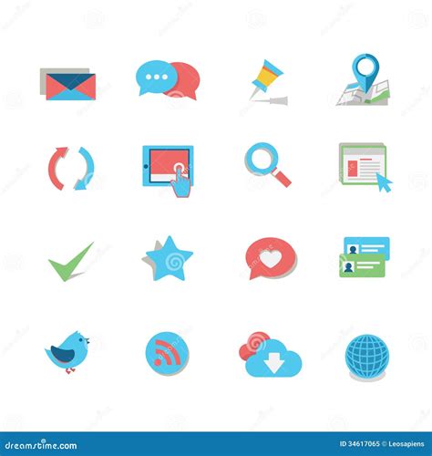 Web Icon Set Stock Illustration Illustration Of Direction