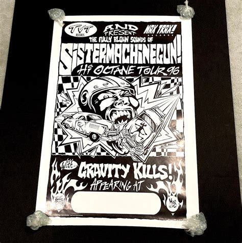 Sister Machine Gun Poster 1996 Hi Octane Tour With Gravity Kills