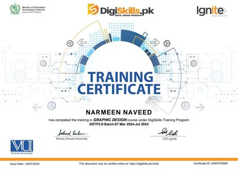 Im Excited To Announce That Ive Officially Received My Certificate From Digiskills Pk For