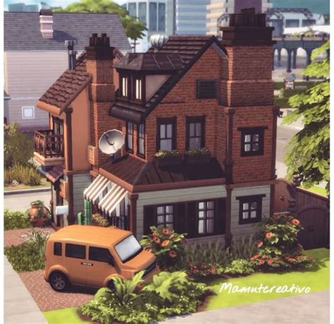 Sims4house🌼id Mamutcreativo🌼nocc Sims 4 Casas Planos De Casas Casas