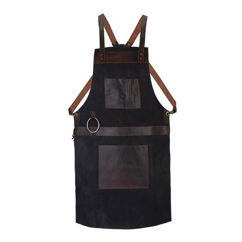 The Somerset Waxed Canvas Apron Leathershire