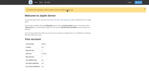 Installer Joplin Avec Docker