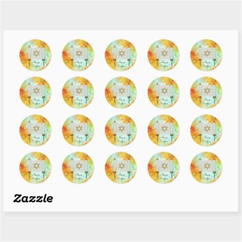 Passover Greetings Classic Round Sticker Zazzle